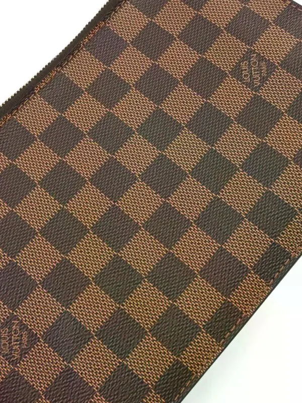 LOUIS VUITTON Damier Ebene Neverfull Mm Tote Bag - Brown
