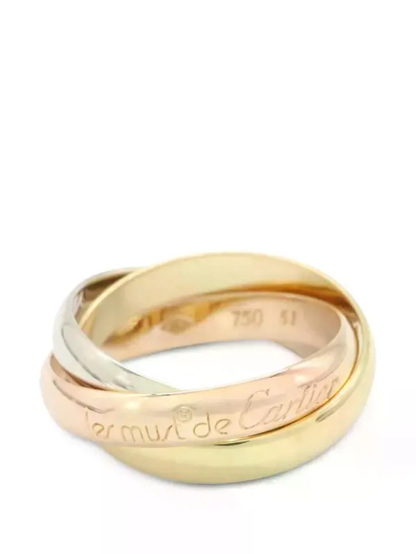 Cartier 18k Tri-color Trinity Ring - Gold
