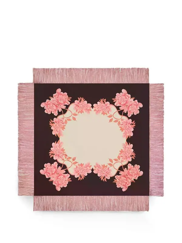 La DoubleJ Reversible Fringed Scarf