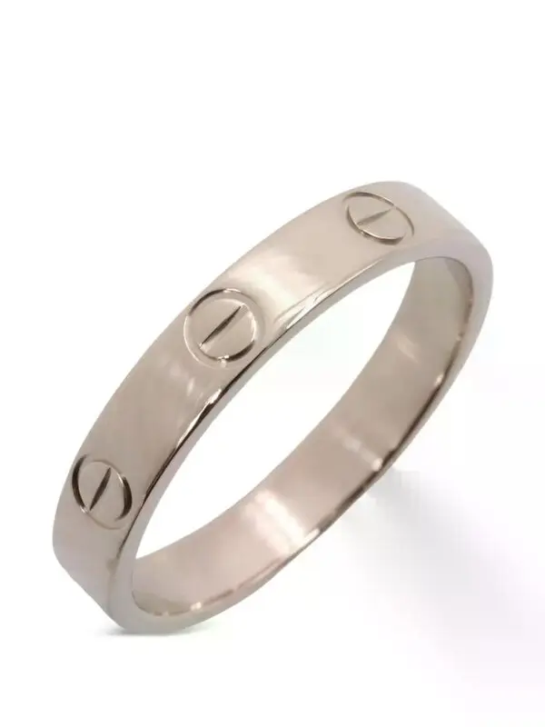 Cartier 18k White Gold Love Ring - Silver