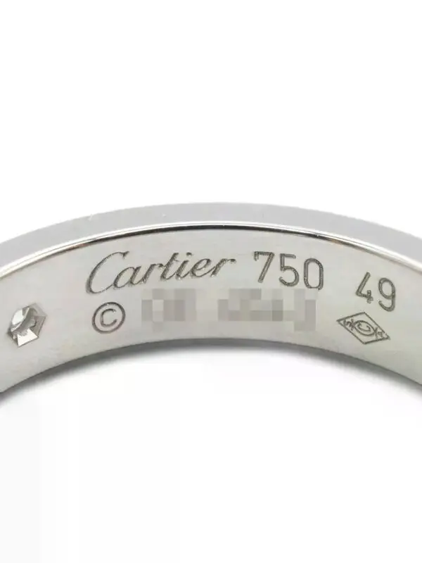Cartier 18k White Gold Mini Love Diamond Ring