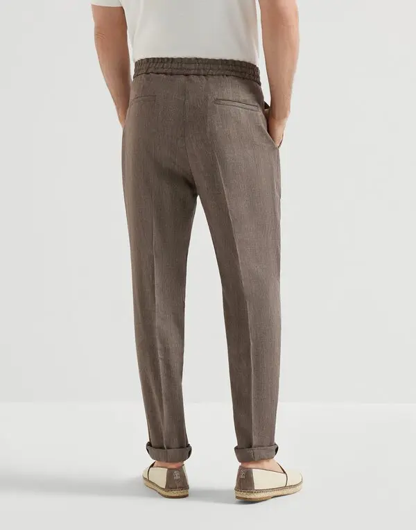 Brunello Cucinelli Drawstring Trousers - Brown
