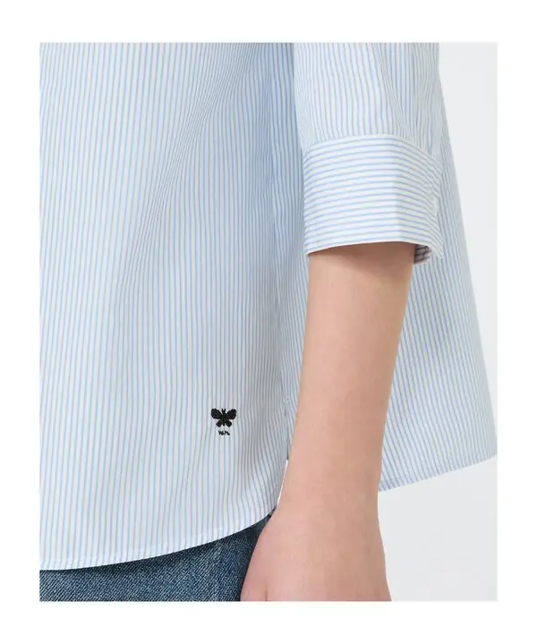Max Mara Boxy-fit-hemd Aus Baumwollpopeline Azurblau