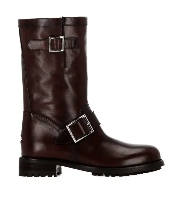 JIMMY CHOO Round-toe Ankle Boots