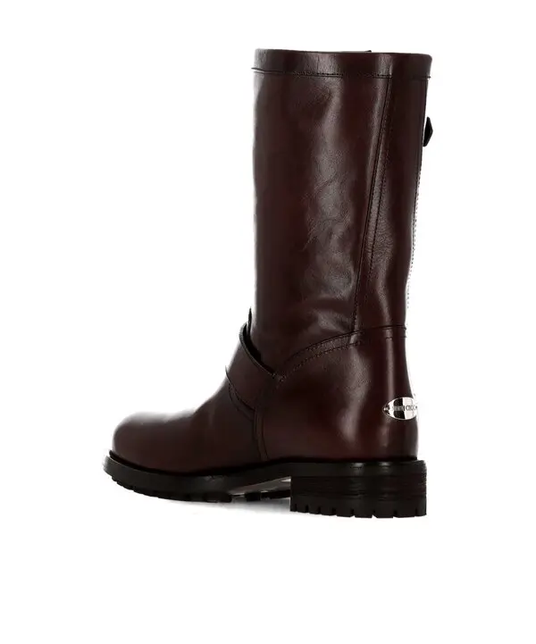 JIMMY CHOO Round-toe Ankle Boots