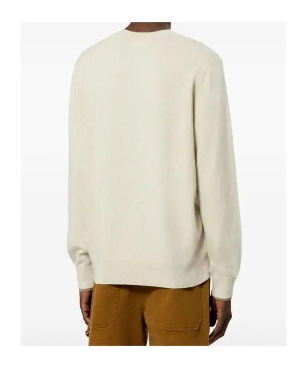 Isabel Marant Étoile Antea Sweater With 'im' Intarsia Logo - Light Gray-camel