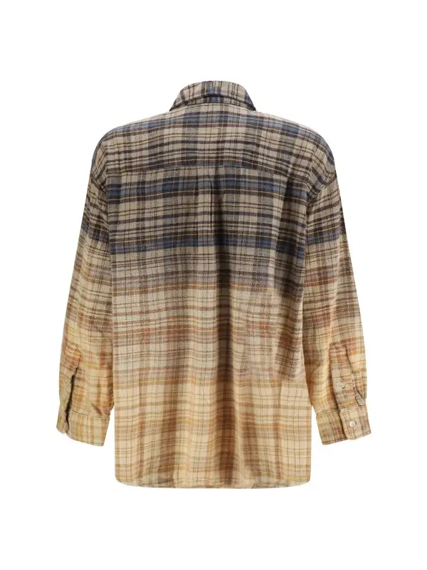R13 Checkerboard Long-sleeved Shirt