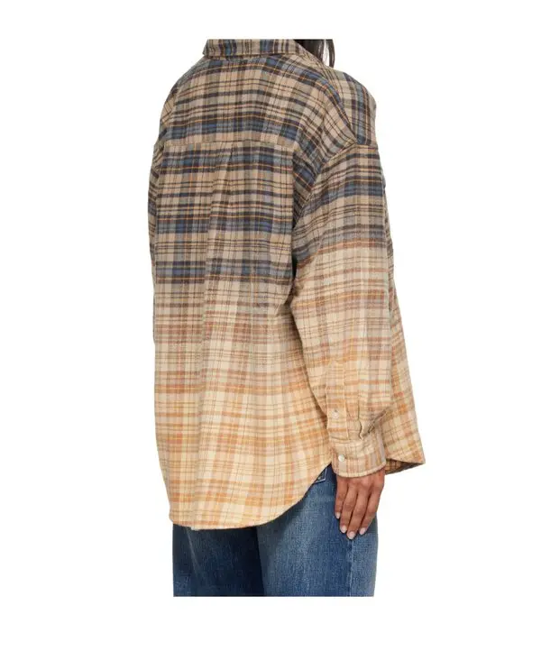 R13 Checkerboard Long-sleeved Shirt