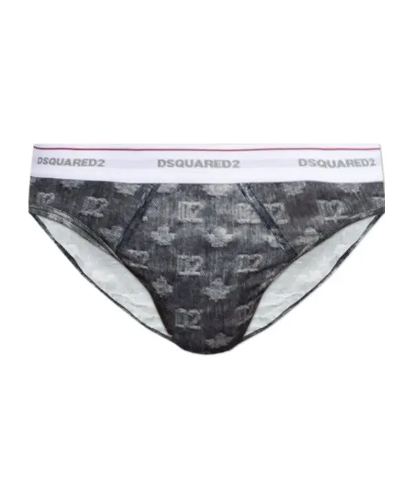 Dsquared2 Elastic Waist Briefs - Gray