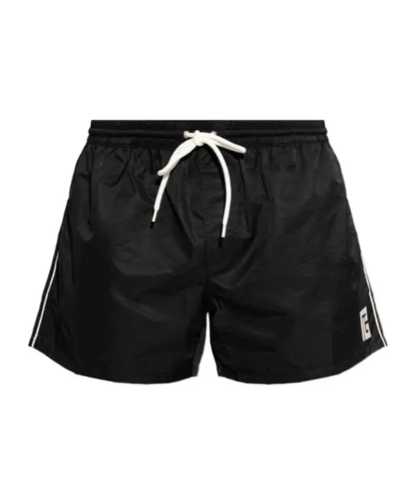 Balmain Drawstring Swim Trunks - Black