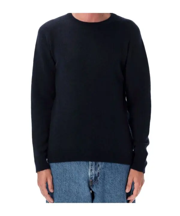ROBERTO COLLINA Crewneck Knitted Jumper - Blue