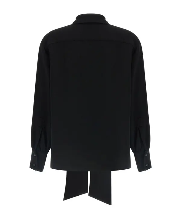 Alberto Biani Lavallière Neck Blouse