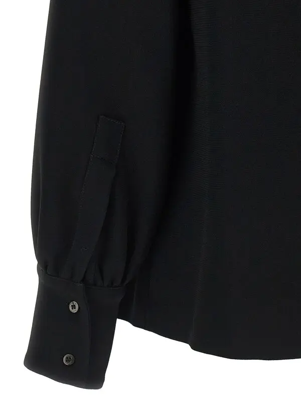 Alberto Biani Lavallière Neck Blouse