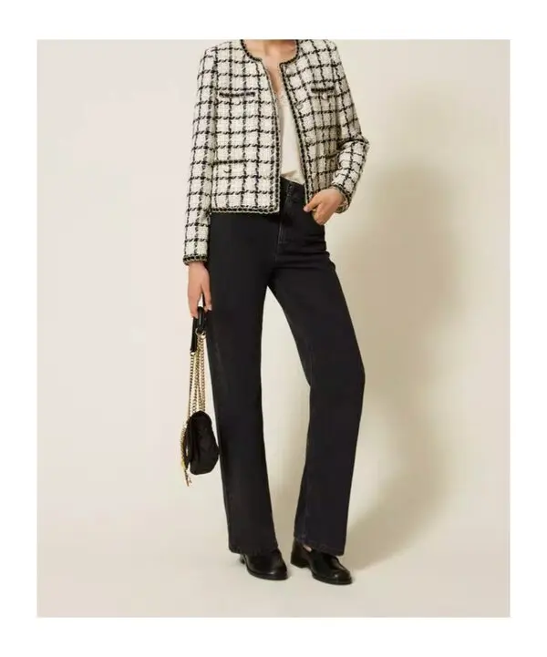 TWINSET Checked Bouclé Jacket