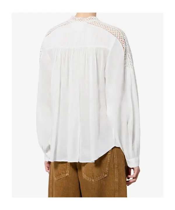 Isabel Marant Étoile Pleated Linen-blend Blouse