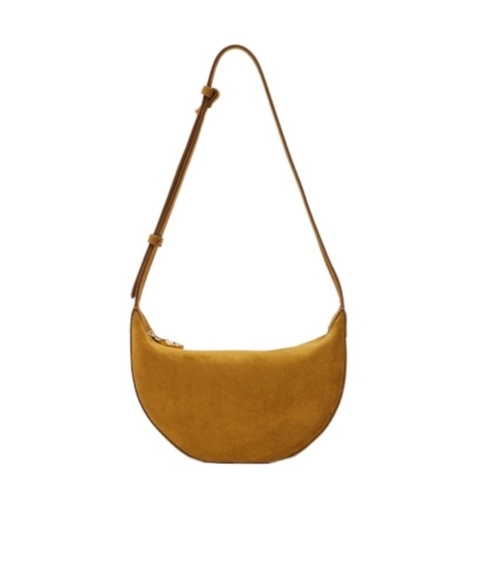 JOSEPH Bean Medium Suede Shoulder Bag