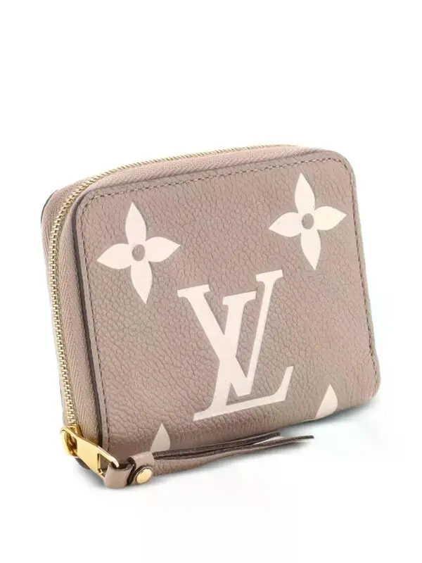 LOUIS VUITTON Zippy Coin Purse Bicolor Monogram Empreinte Giant Pouch