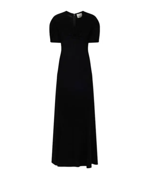Isabel Marant Étoile Short Sleeve Plunge Neck Dress - No