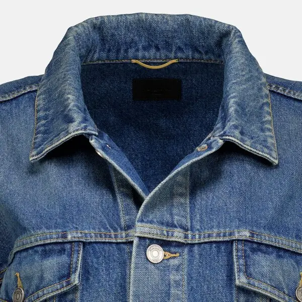 Saint Laurent Long-sleeved Denim Jacket