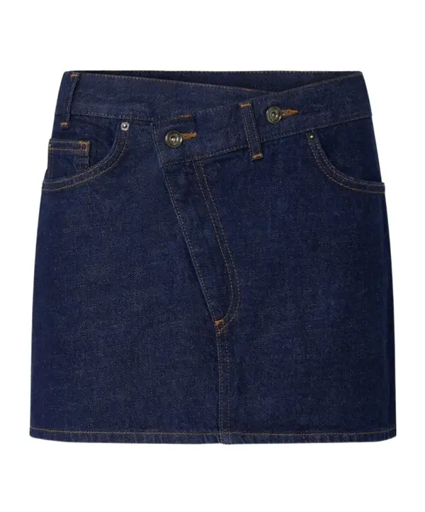 Liu Jo Asymmetric Denim Mini Skirt