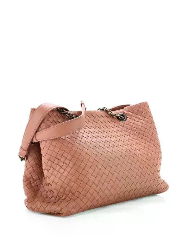 Bottega Veneta Double Chain Intrecciato Nappa Medium Tote Bag