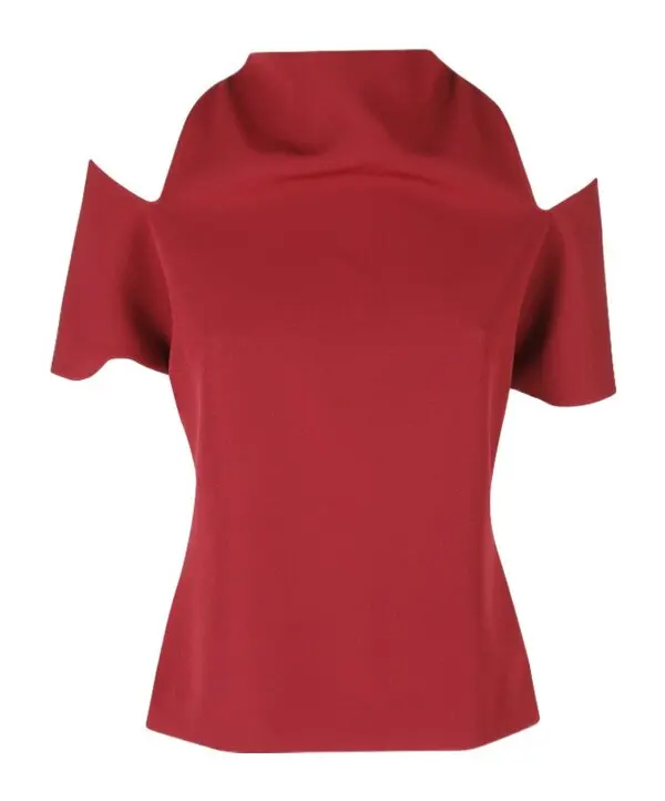 Federica Tosi Off-the-shoulder T-shirt - Rubino