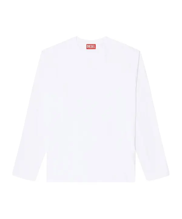 DIESEL® T-kristian Raglan Long-sleeve T-shirt - White