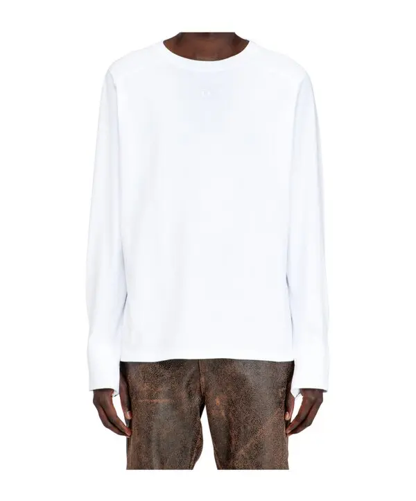 DIESEL® T-kristian Raglan Long-sleeve T-shirt - White