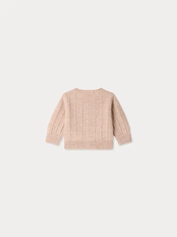 Bonpoint Leander Cable-knit Cardigan