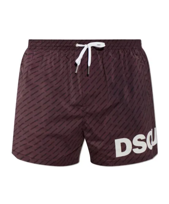 Dsquared2 Square-cut Swim Trunks - Red