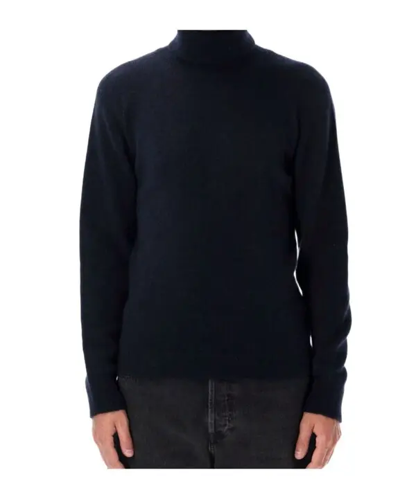 ROBERTO COLLINA High Neck Knitted Sweater - Blue