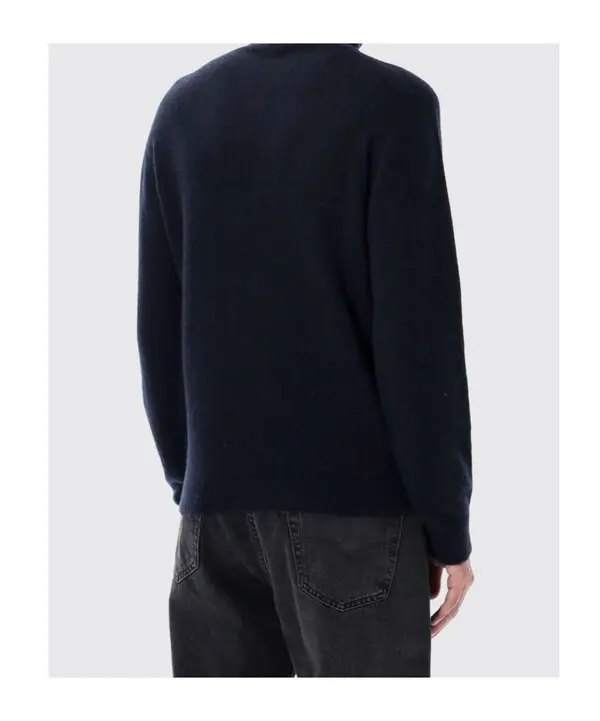 ROBERTO COLLINA High Neck Knitted Sweater - Blue