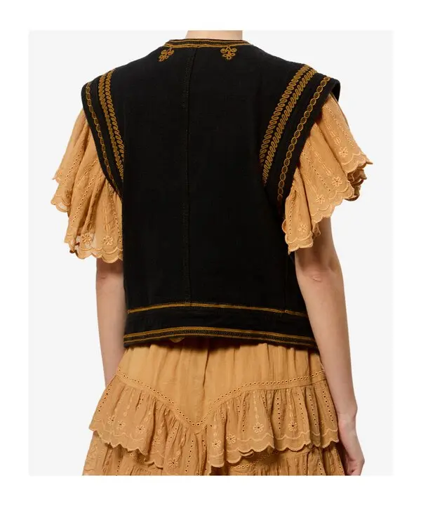 Isabel Marant Étoile Gilet En Coton Brod
