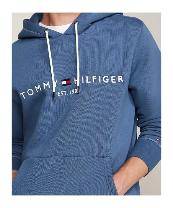 Tommy Hilfiger Logo Fleece Drawstring Hoody