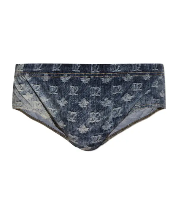 Dsquared2 Elastic-waist Swim Trunks - Blue