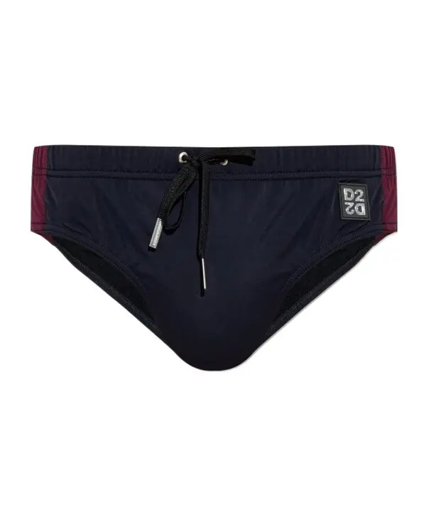 Dsquared2 Drawstring Swim Trunks - Black