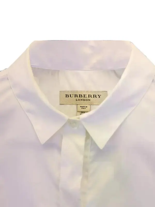 Burberry Peplum Cotton Shirt - White