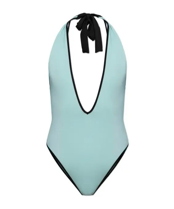 Balmain Sleeveless Halterneck One-piece Swimsuit - No