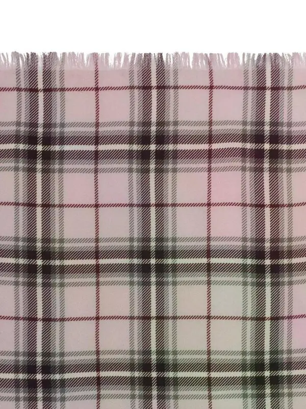 Eric Bompard Tartan-print Fringed Scarf