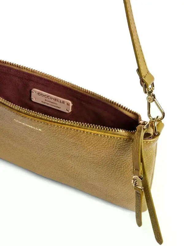 COCCINELLE C-easy Grainy-leather Shoulder Bag - Green