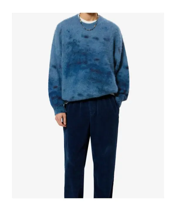 Isabel Marant Étoile Faded Print Mohair-wool Crew Neck Sweater
