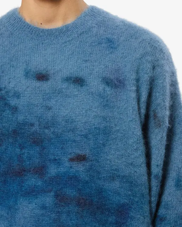 Isabel Marant Étoile Faded Print Mohair-wool Crew Neck Sweater