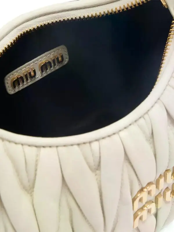 Miu Miu Small Wander Tote Bag - White