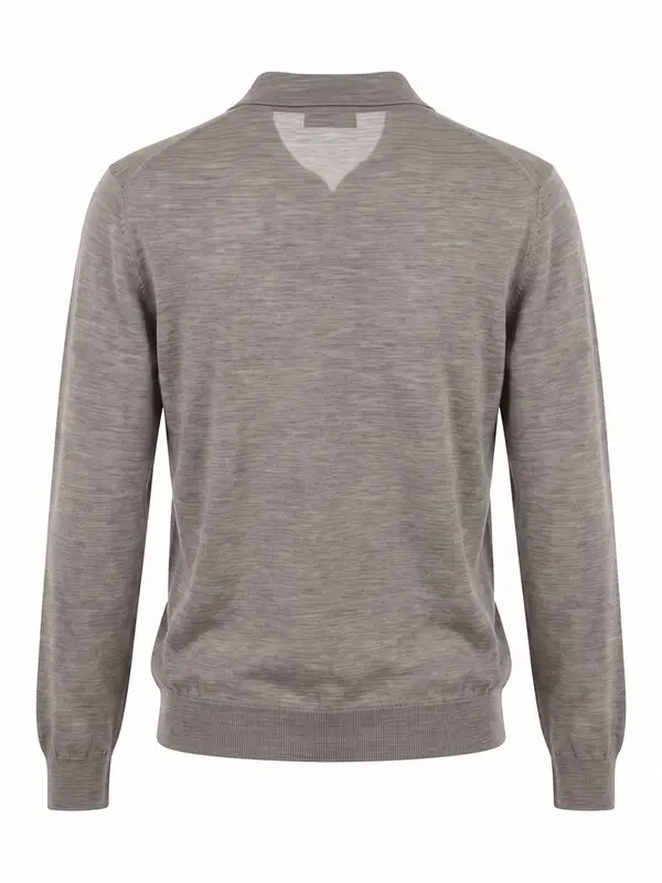 Brunello Cucinelli Collared Long-sleeved Knit Sweater