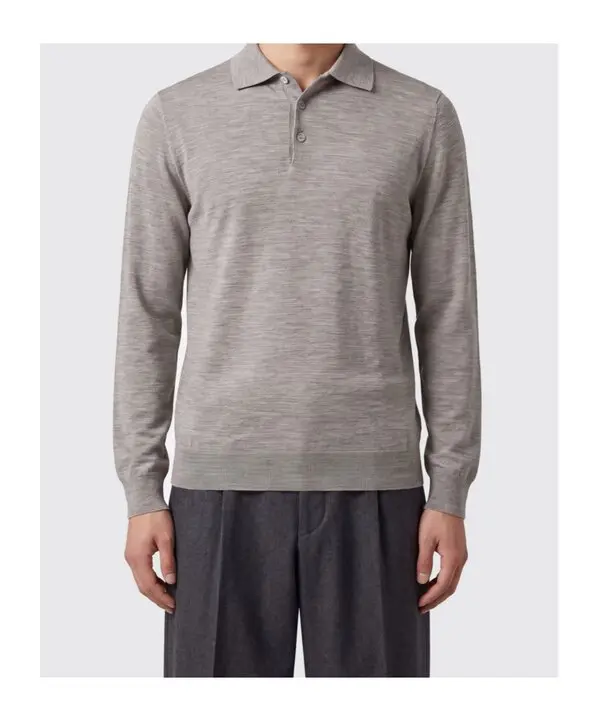 Brunello Cucinelli Collared Long-sleeve Knit Sweater