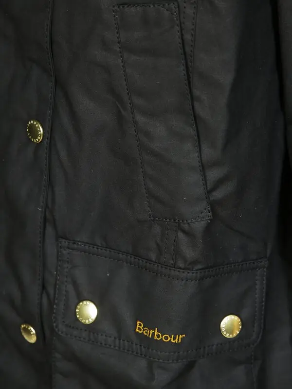 Barbour Beadnell Waxed Jacket - Black