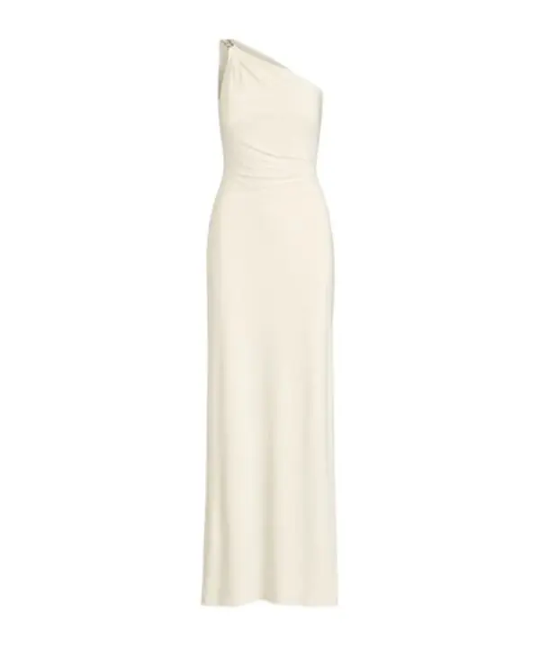 Ralph Lauren One-shoulder Embellished Maxi Dress
