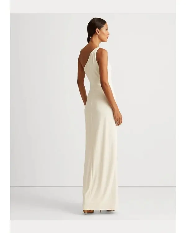 Ralph Lauren One-shoulder Embellished Maxi Dress