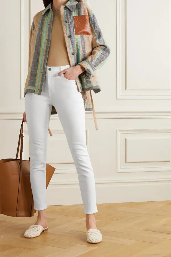 FRAME Edge-trimmed Skinny Jeans