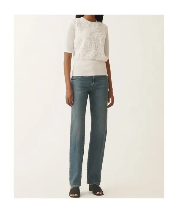 Fabiana Filippi Short Sleeve Crewneck Top